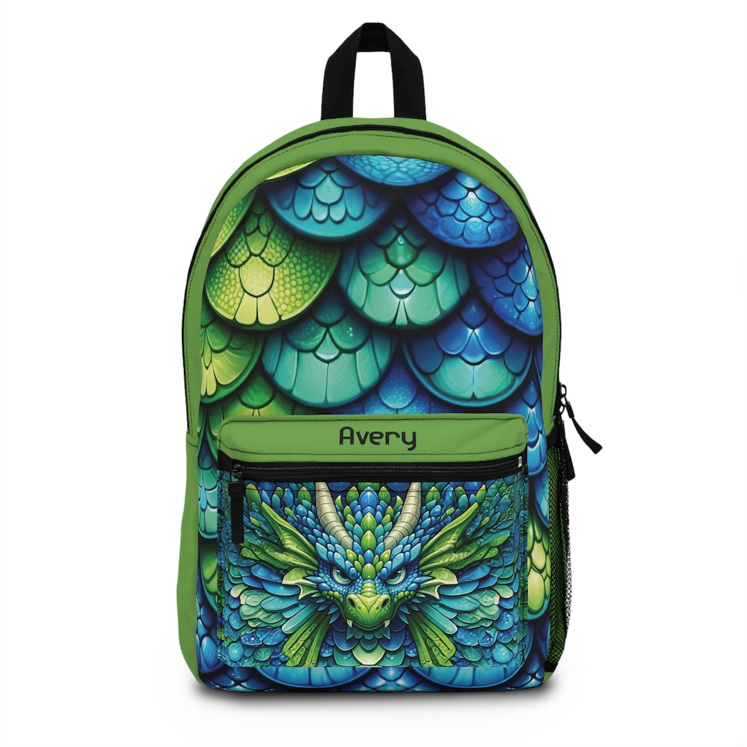Personalized Dragon Backpack: Kids Back-to-school Bag, Dragon Lover ...