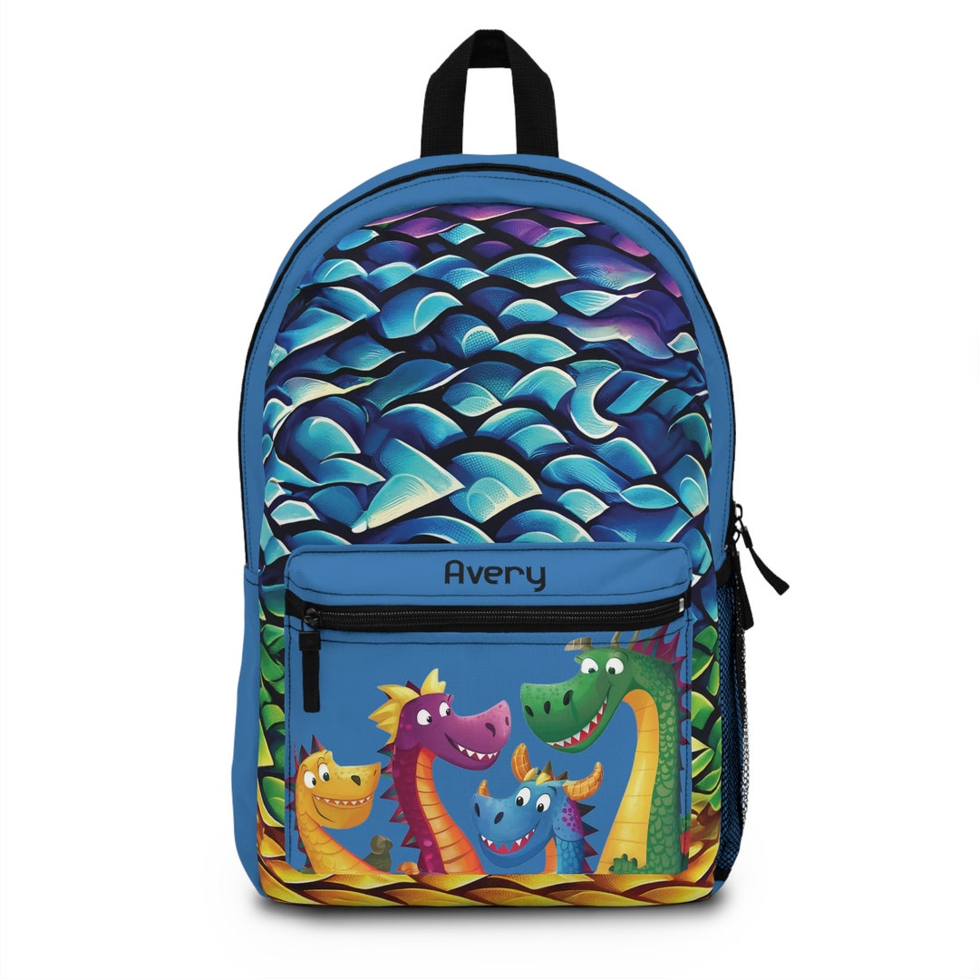 Personalized Kids Dragon Backpack, Kids Backpack, Back to School Bag ...