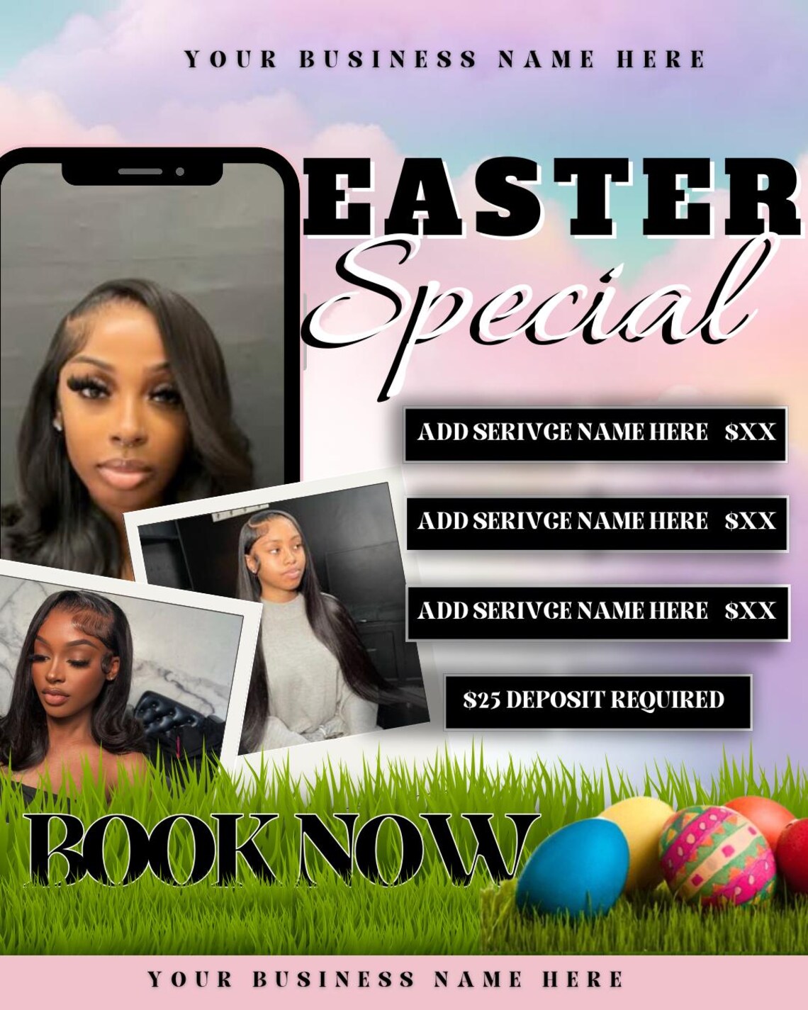 Easter Booking Flyer, Easter Special Flyer, Easter Sale, Easter Deals ...