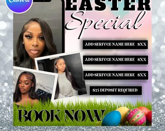 Easter Booking Flyer, Easter Special Flyer, Easter Sale, Easter Deals ...