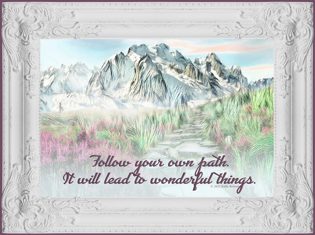 Wall Art Follow Your Own Path Instant Download and Ready to Print ...