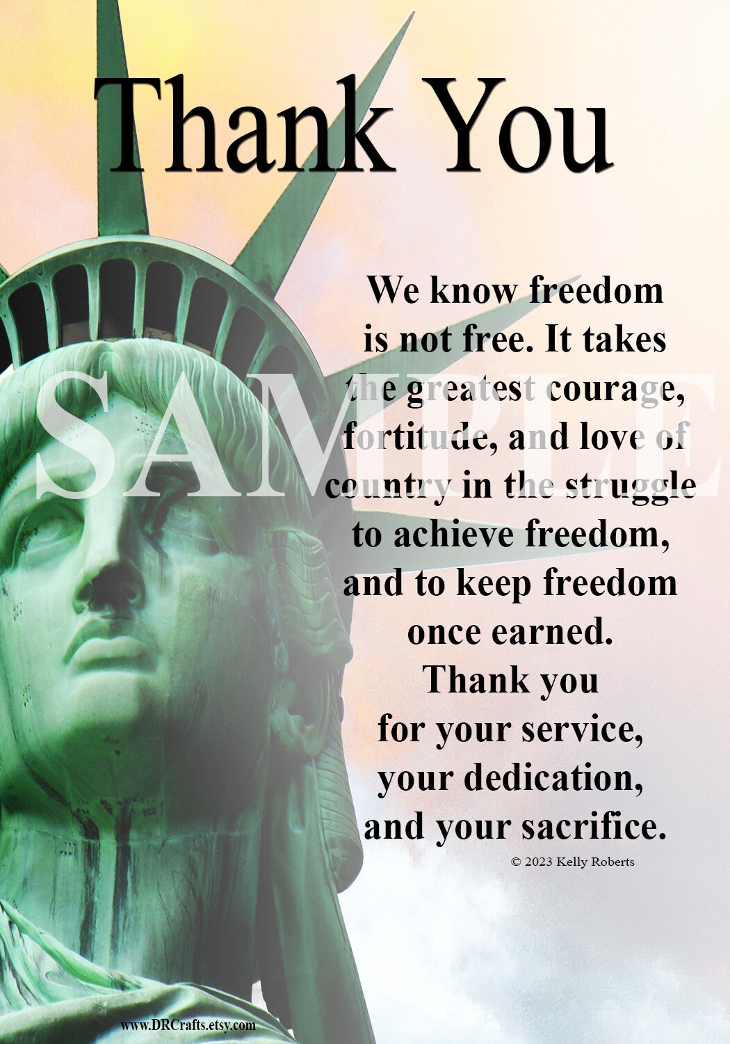 Thank You to Troops Labels or Cards, Instant Digital Download and Ready ...