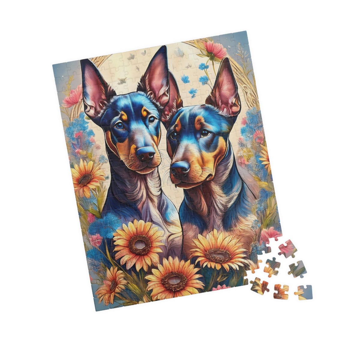 Doberman Puzzle Art - Pet Lovers Gift, Family Fun Activity, Home Décor ...