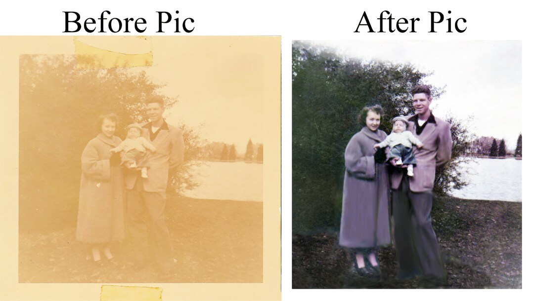 Photo Restoration for up to 3 Photos, Digitally Restored, Old and ...