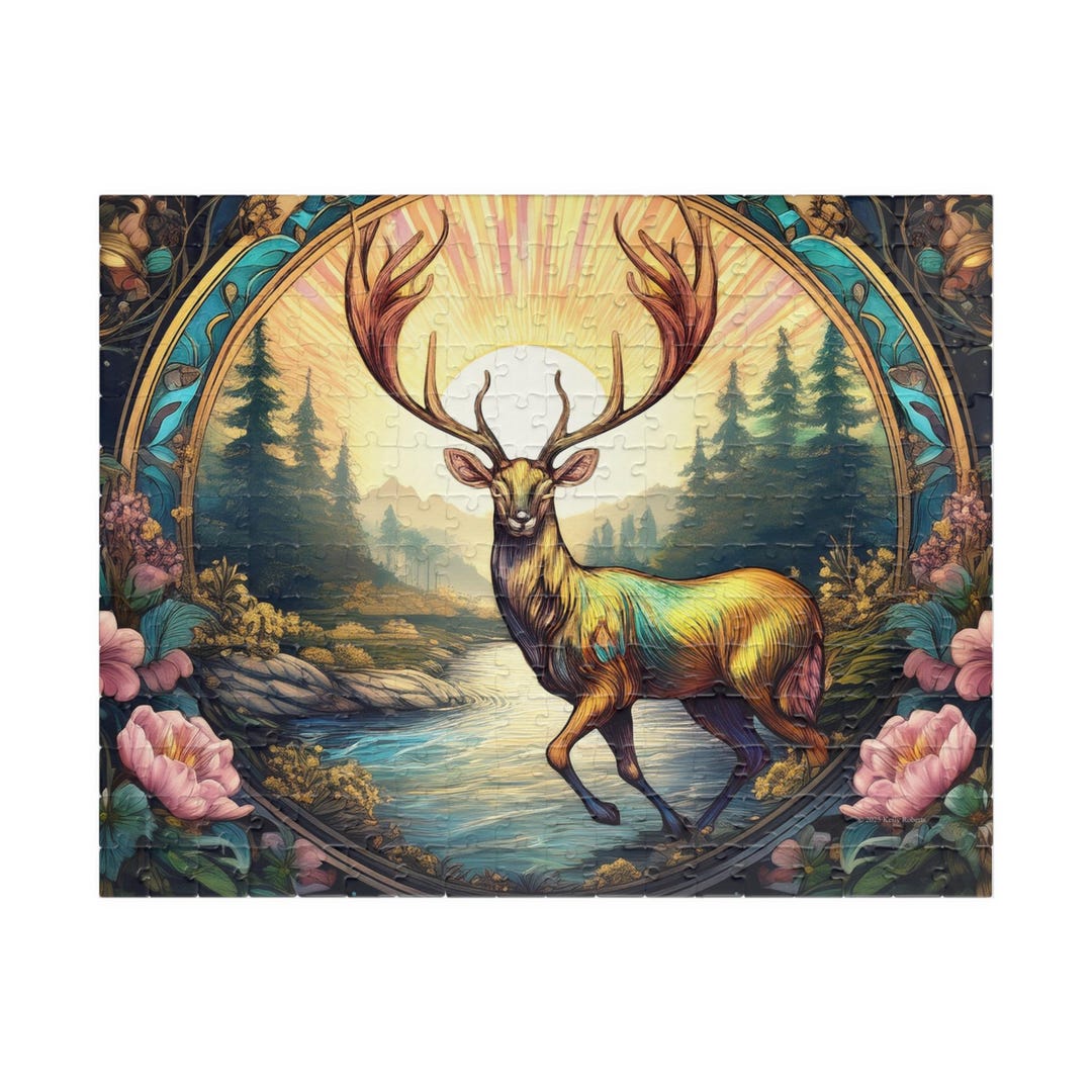 Majestic Stag Puzzle, Nature Lover's Home Decor, Family Game Night ...