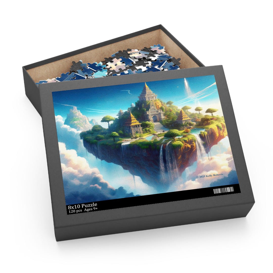 Puzzle Sky Temples in Mosaic (120, 252, 500-piece) - Etsy