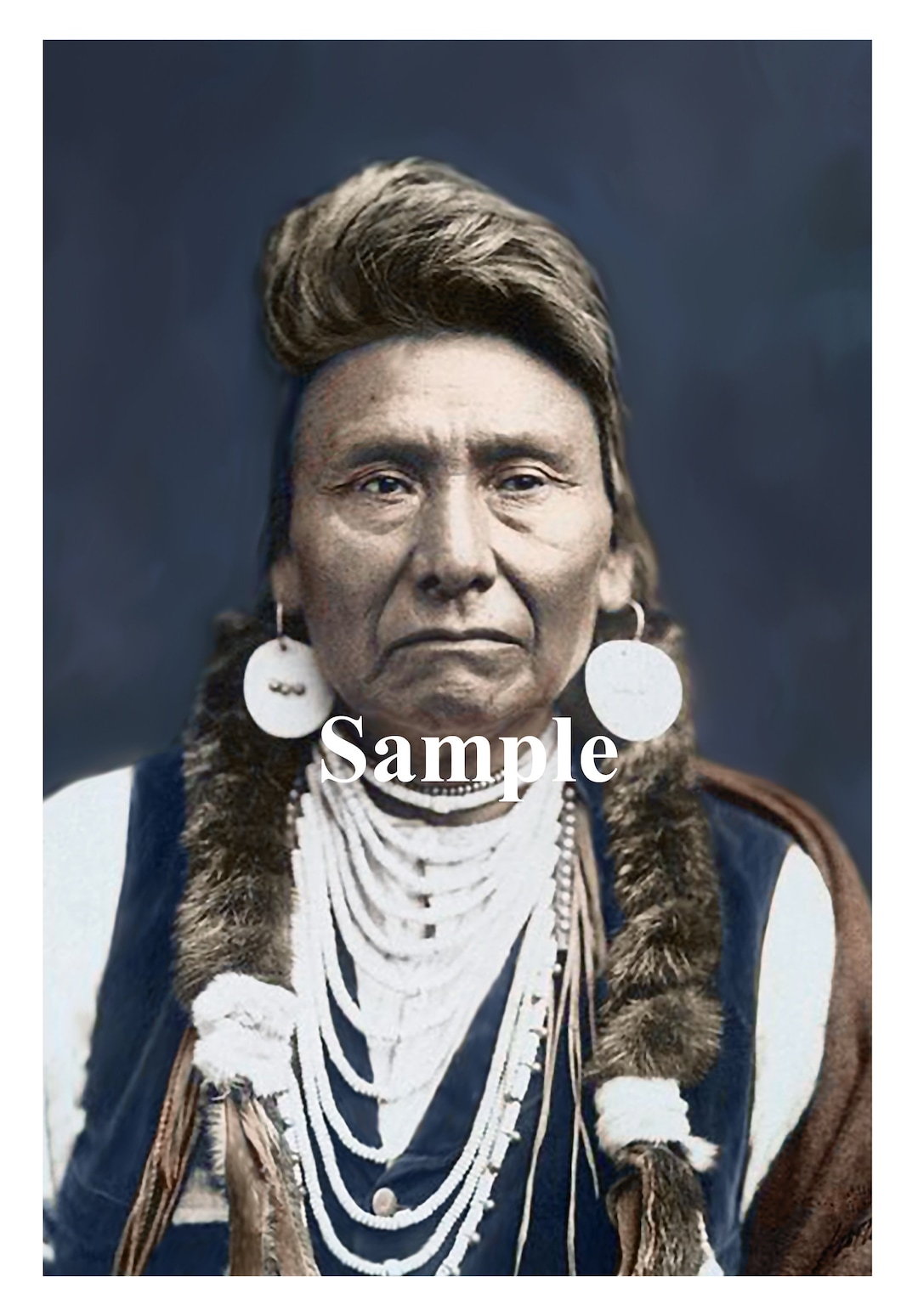 Chief Joseph Nez Perce Colorized and Restored (Instant Download) - Etsy