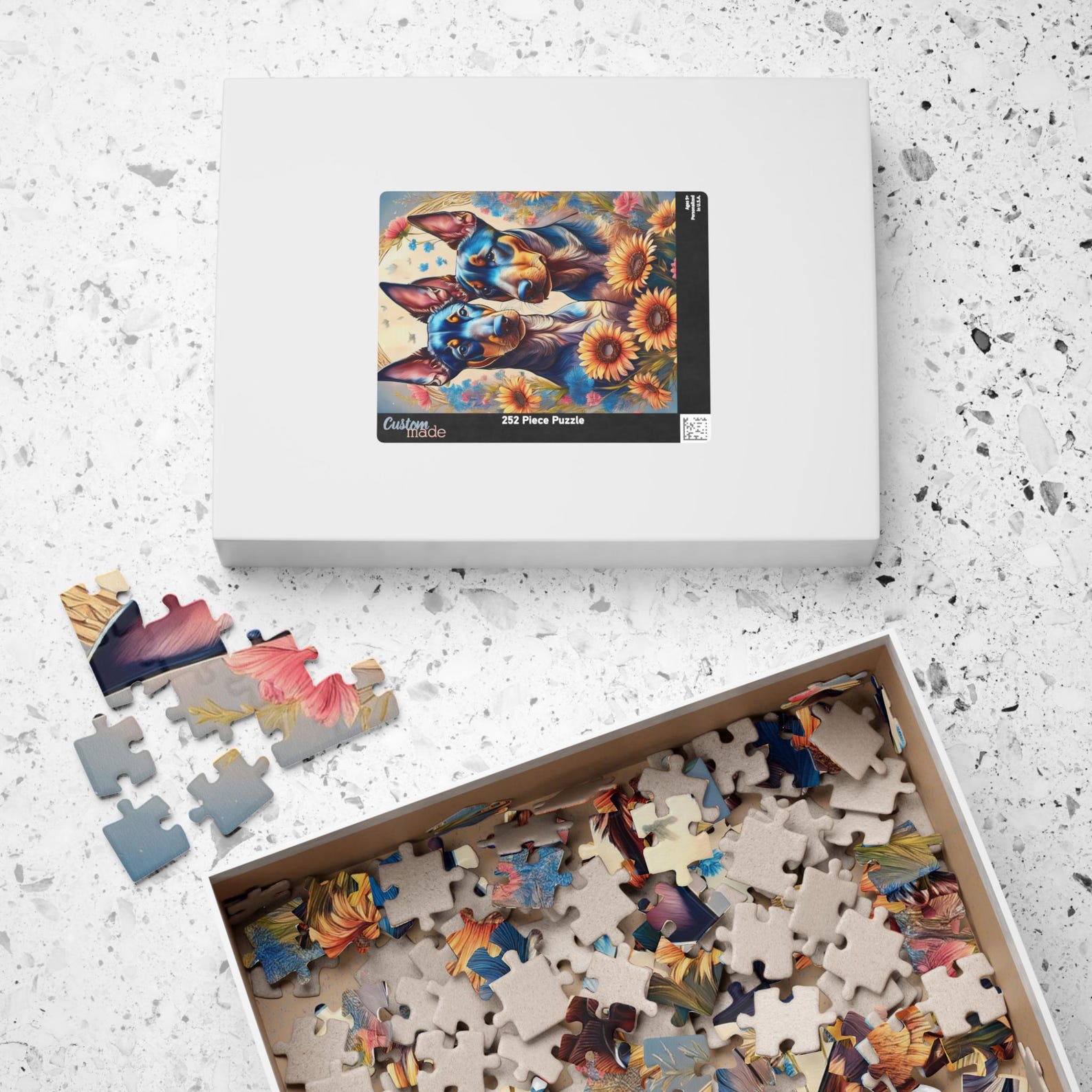 Doberman Puzzle Art - Pet Lovers Gift, Family Fun Activity, Home Décor ...