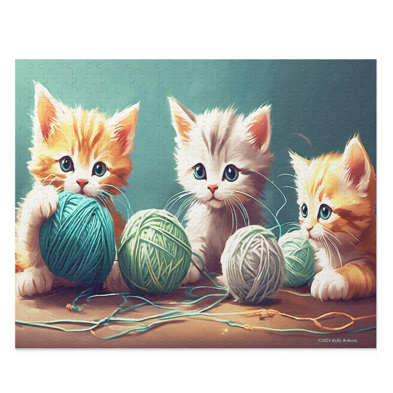 Kittens Jigsaw Puzzle (120, 252, 500-piece) - Etsy