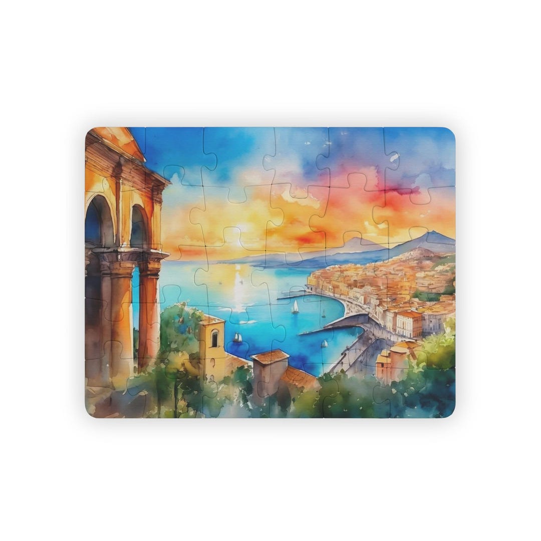 Naples Italy Puzzle, 30-large Piece Jigsaw, Educational Family Fun ...