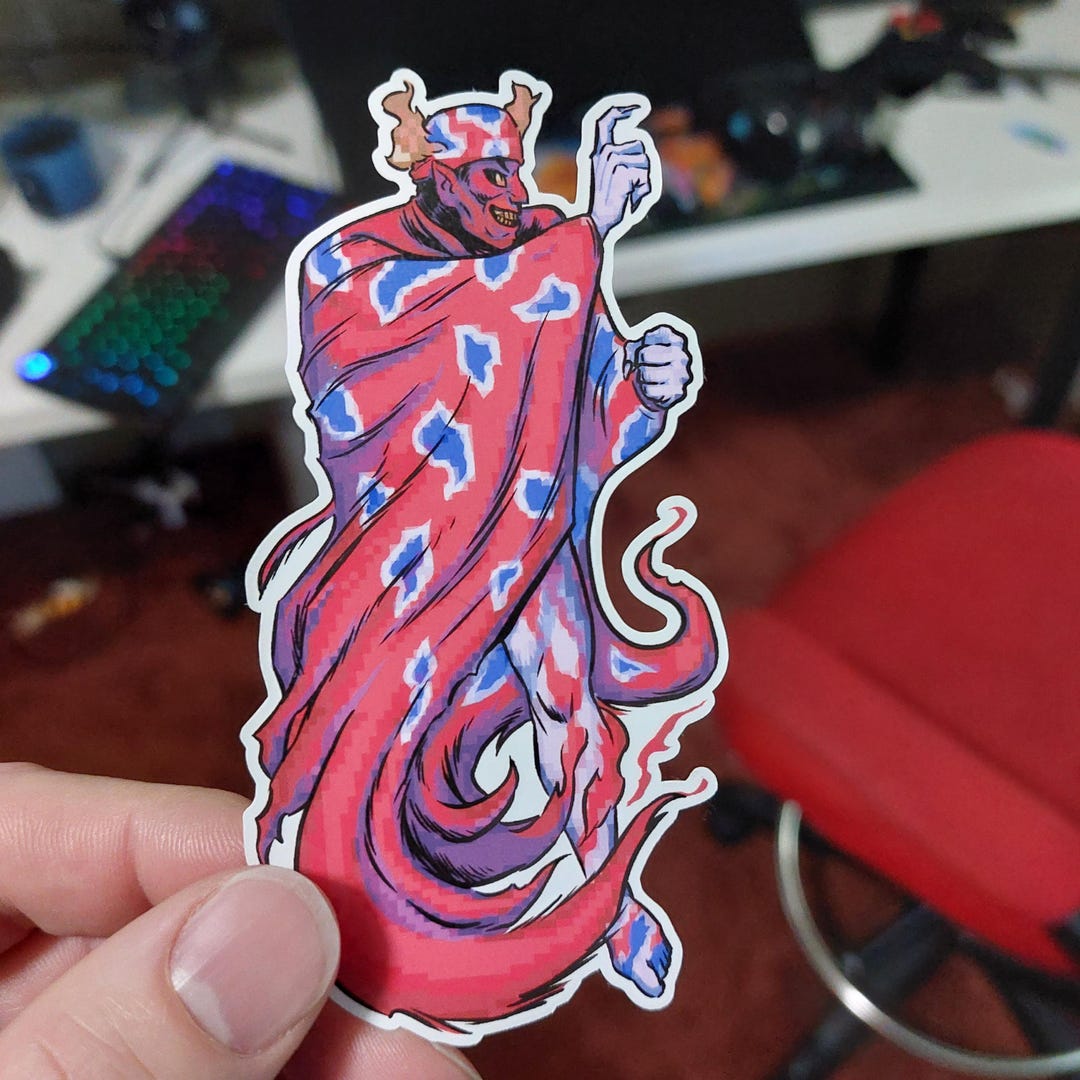 Sticker of Rubicant, the Fire Fiend From Final Fantasy 4 - Etsy