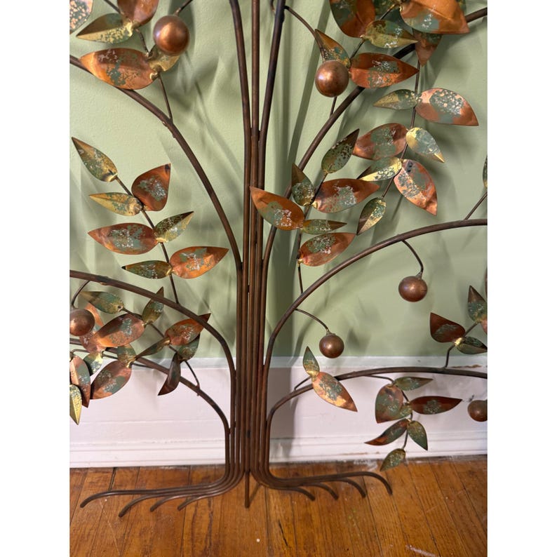 Vintage Curtis Jere Tree of Life 1977 Metal Copper Wall Sculpture MCM ...