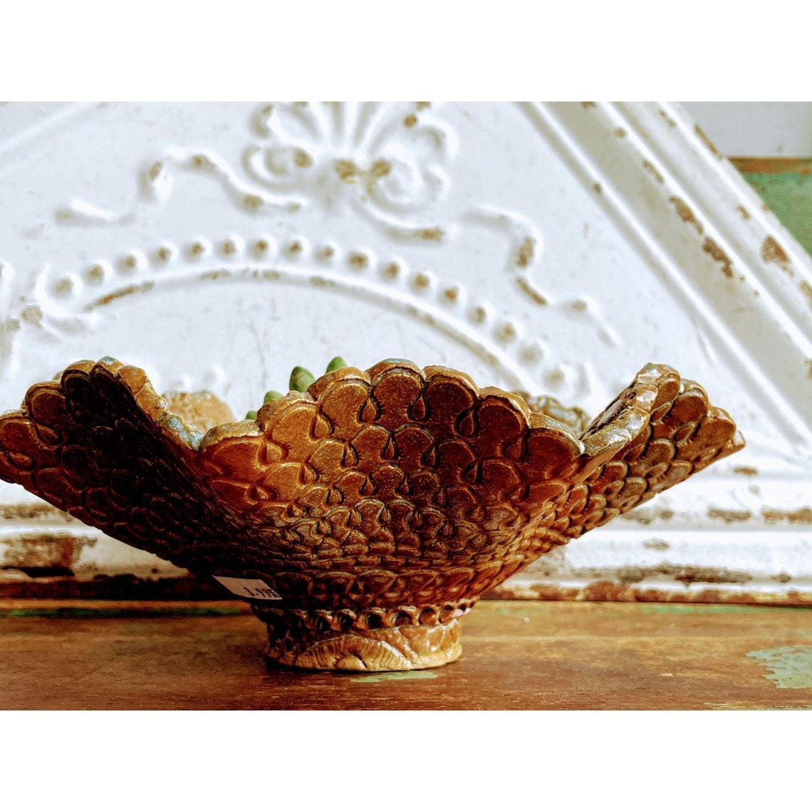 Susan M. Sutherland Barnes Lace Pottery Bowl - Etsy