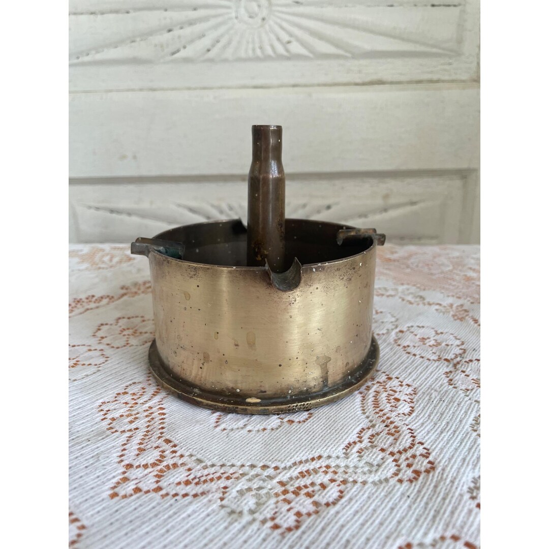 Vintage 1945 WWII Trench Art Ashtray Artillery Shell 105mm M14 - Etsy
