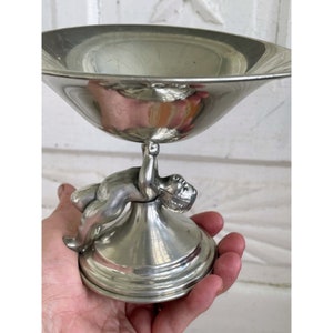 Vintage 1950s Federal Pewter Pedestal Bowl With Cherub Putti - Etsy