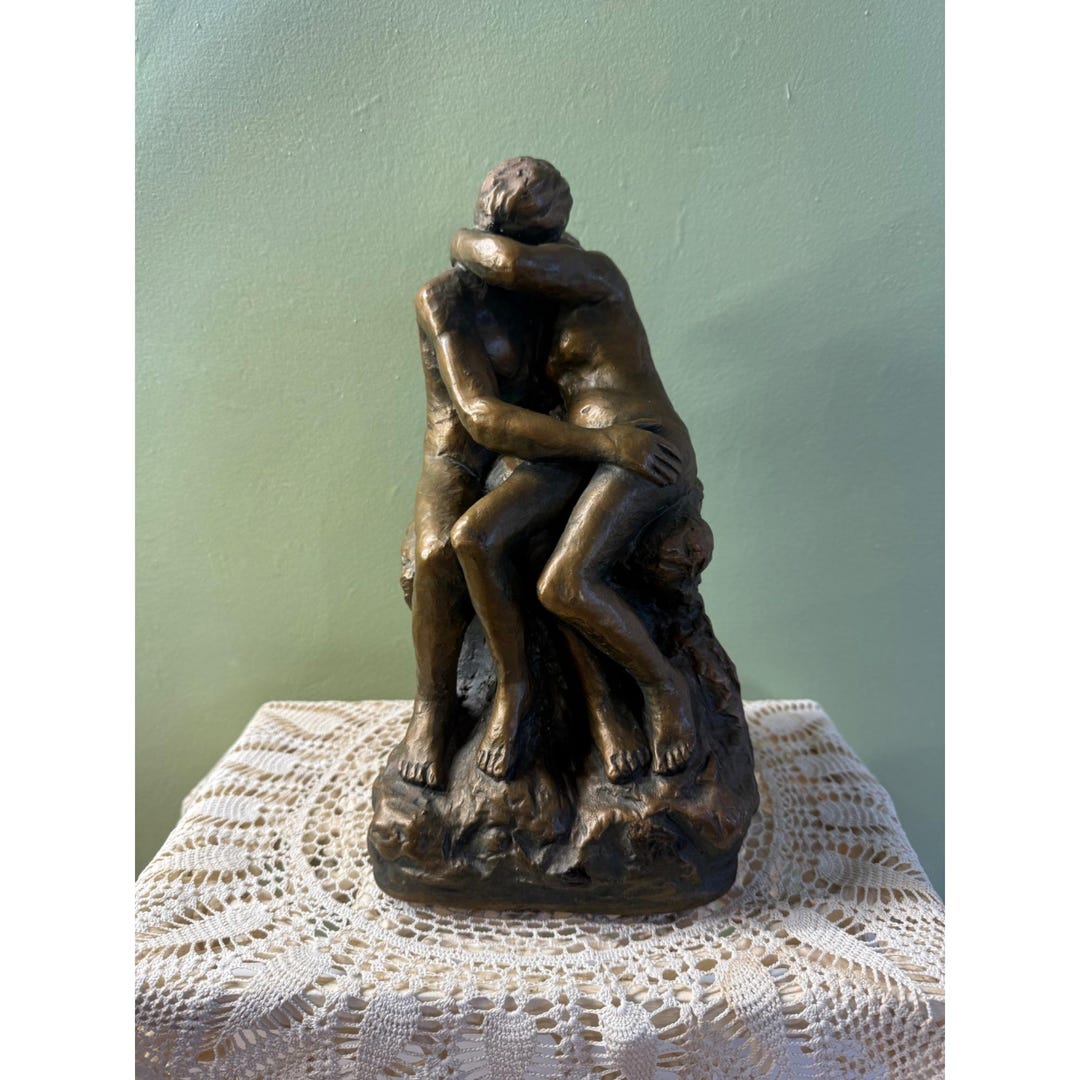 60's Rodin the Kiss Sculpture Marwal Plaster Reproduction - Etsy