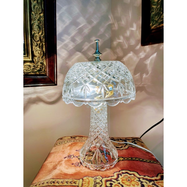 Cut Glass Table Lamps Etsy