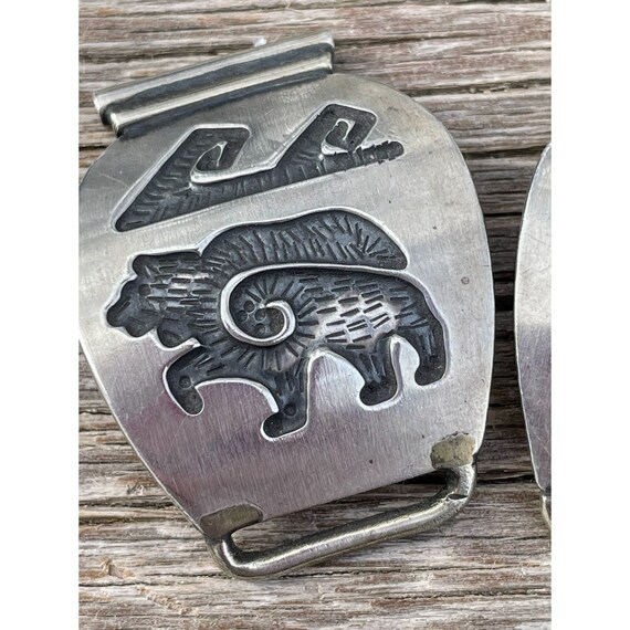 Vintage Sterling Native American Hopi Bear Watch tips - munimoro.gob.pe