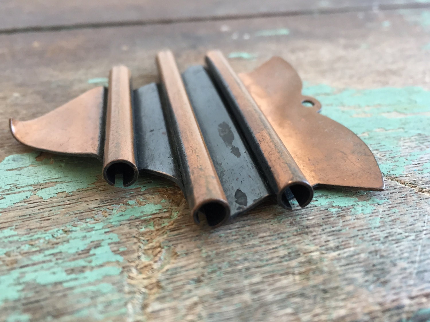 Vintage Copper Abstract Pendant Jewelry Supplies Modernist - Etsy