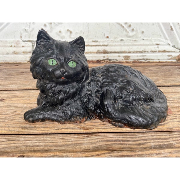 Cast Iron Black Cat Door Stop - Etsy Cast Iron Black Cat Door Stop - Etsy