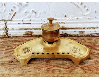 Antique Inkwell Stand - Etsy