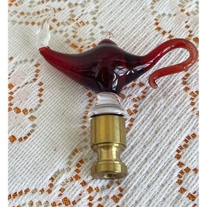 Vintage Aladdin Genie Lamp Art Glass Lamp Finial From Aladdin ...