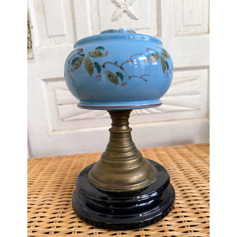 Victorian Opaline Lamp - Etsy