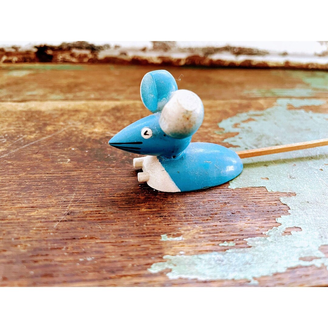 Vintage Wood Mouse Sweden Figurine - Etsy