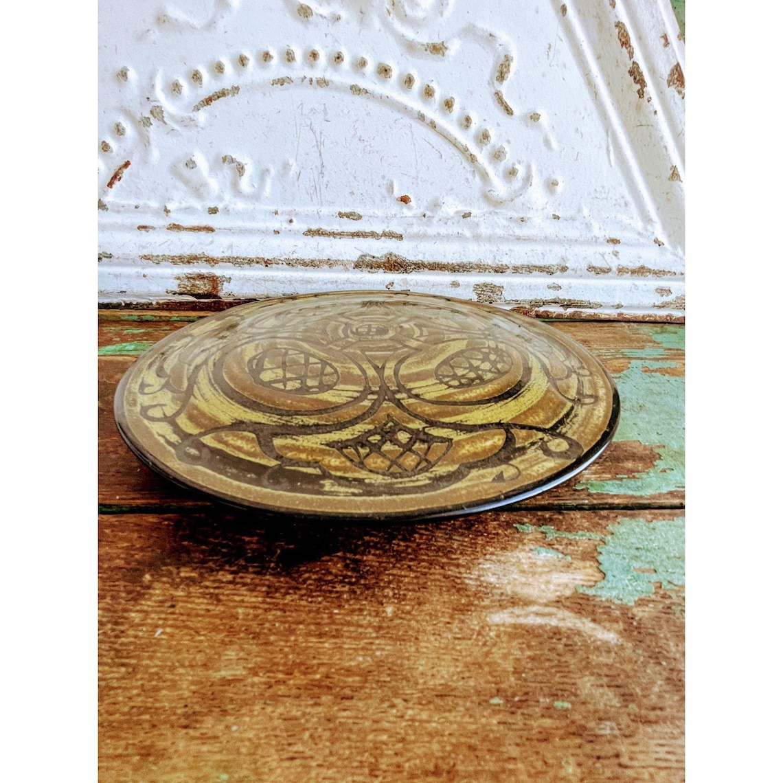 Vintage Japanese Pottery Tea Trivet Artist Signed - Etsy