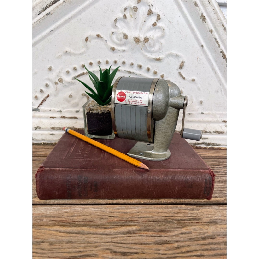 Vintage 1950s Apsco Mountable Old School Pencil Sharpener - Etsy