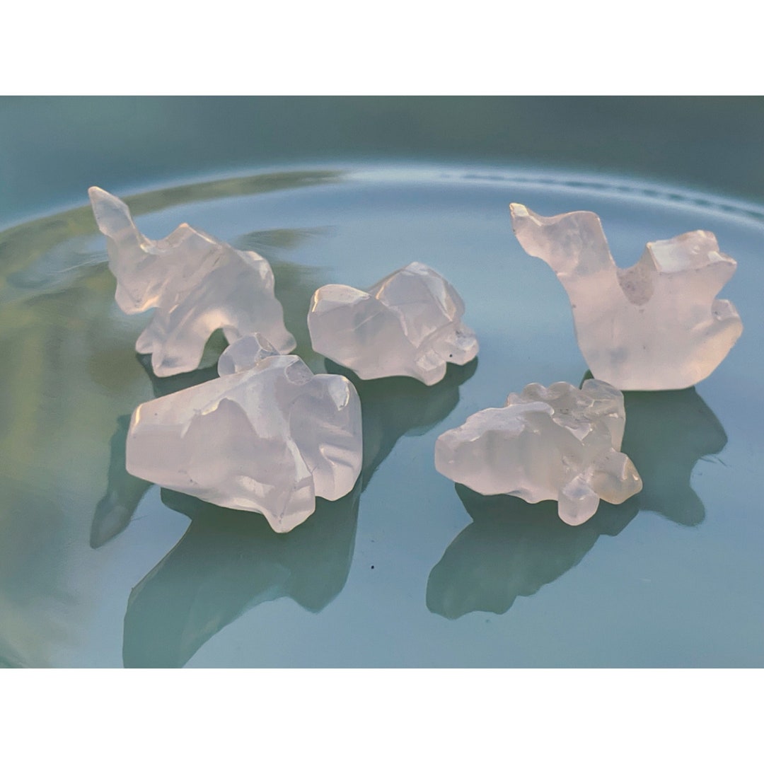 Vintage Lot 5 Miniature Carved Quartz Animals Turtle, Alligator, Duck ...