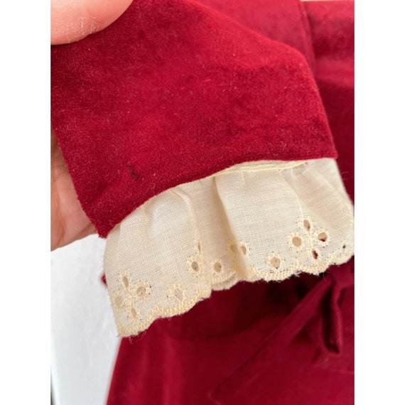 Vintage 1970s Burgundy red Maxi Dress with jacket Fau… - Gem