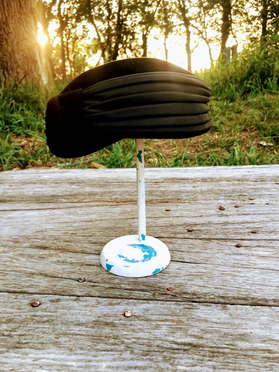 Antique Wood Hat Stand Shabby Chippy White Primitive - Etsy