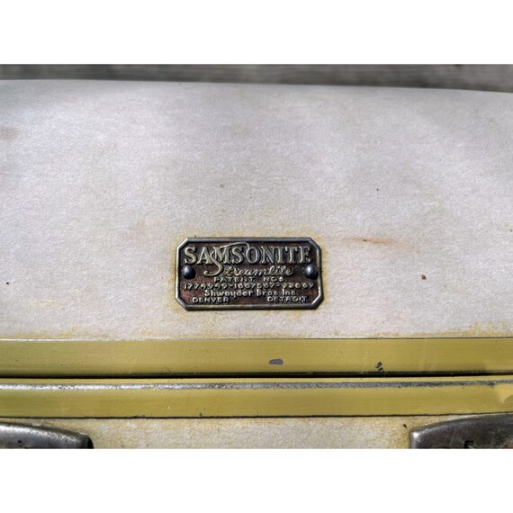 Vintage Samsonite Streamline Suitcase With Key Cream … - Gem