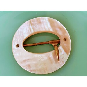 Antique Art Deco Ladies Buckles Pearl Shell Celluloid Rhinestones - Etsy