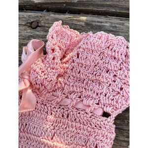 Vintage 1950s Pink Thread Crochet Baby Infant Booties - Etsy