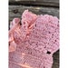 Vintage 1950s Pink Thread Crochet Baby Infant Booties - Etsy