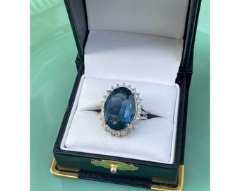 Vintage Glass Ring | Etsy