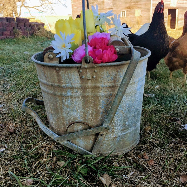 Rustic Bucket - Etsy
