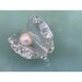 Vintage Miniature Crystal Glass Clam Shell With Pearl - Etsy