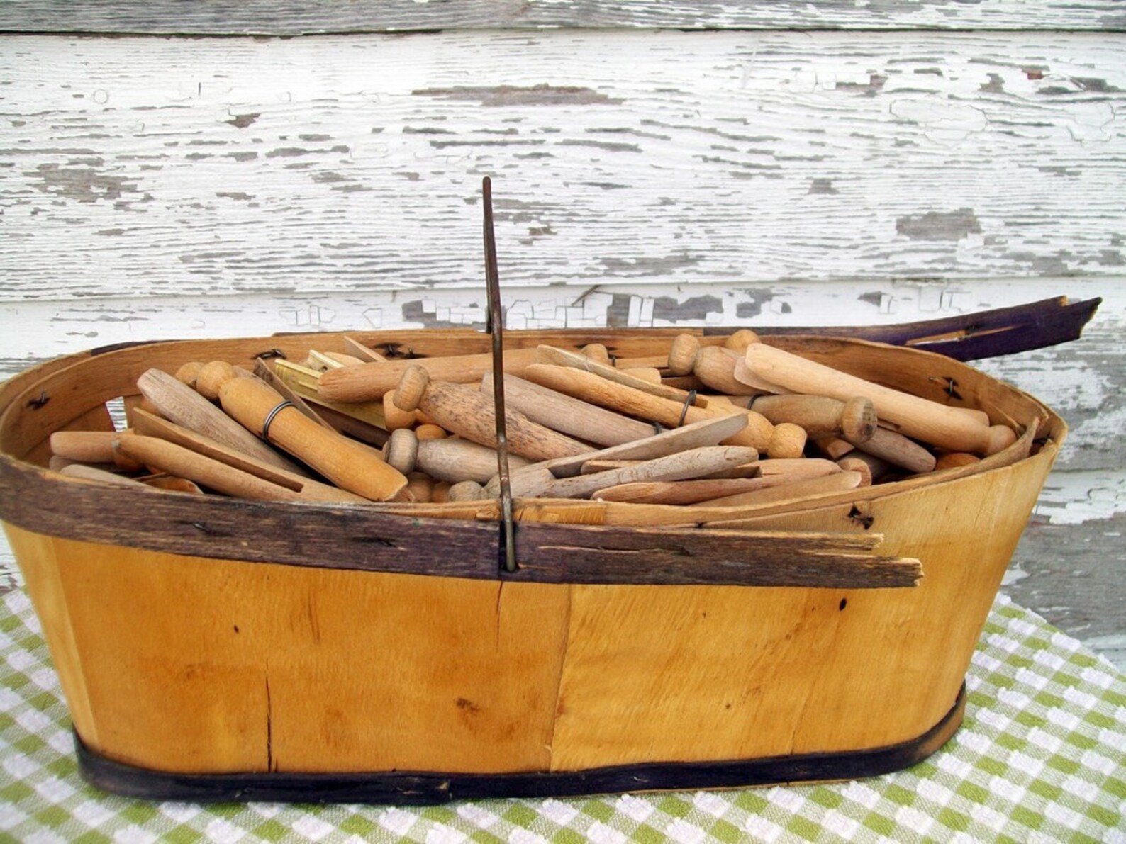 Antique Primitive Clothes Pins 1 Dozen Farmhouse - Etsy