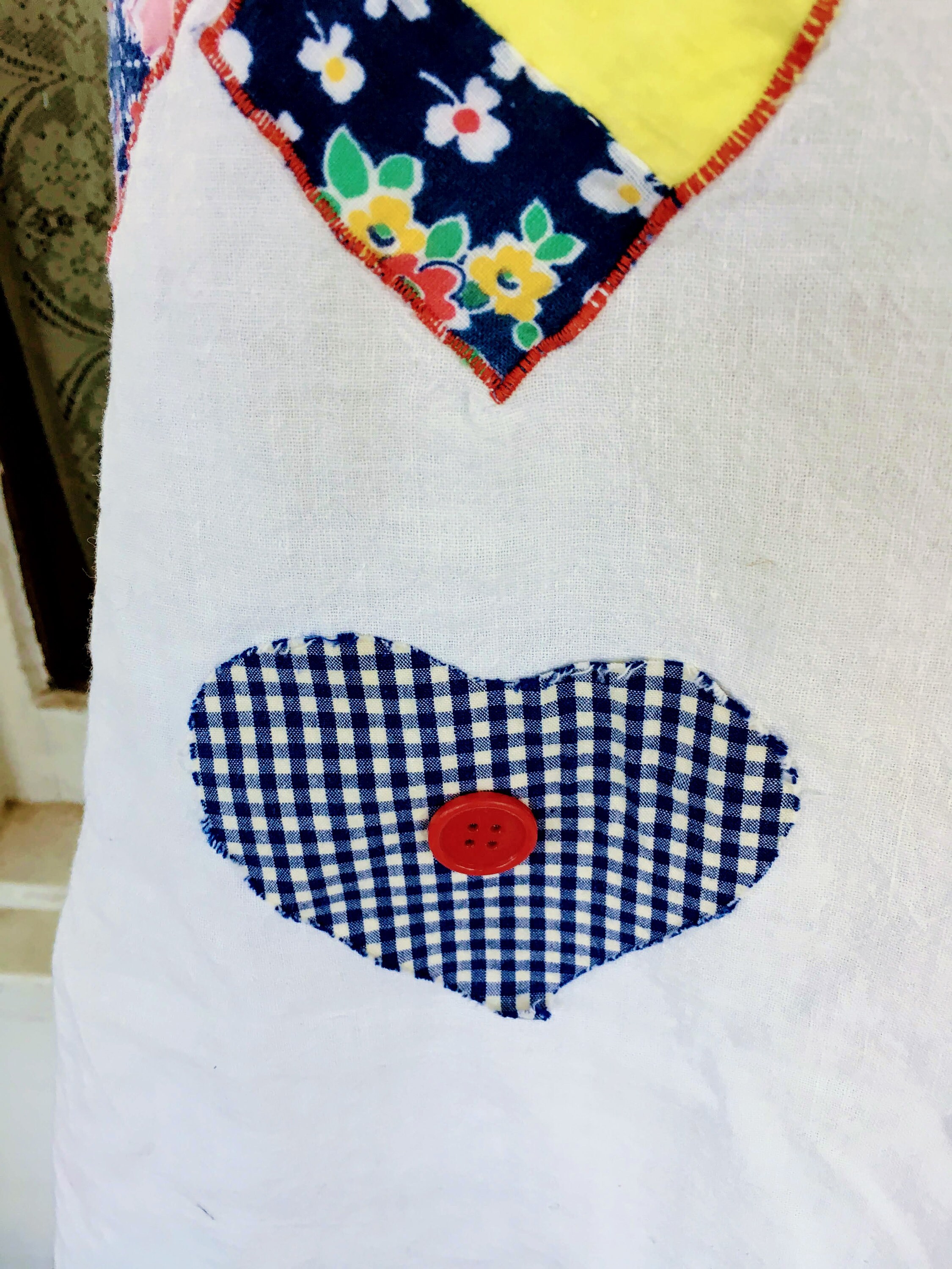 Vintage Full Smock Patchwork Quilt Apron Farm House Style - Etsy