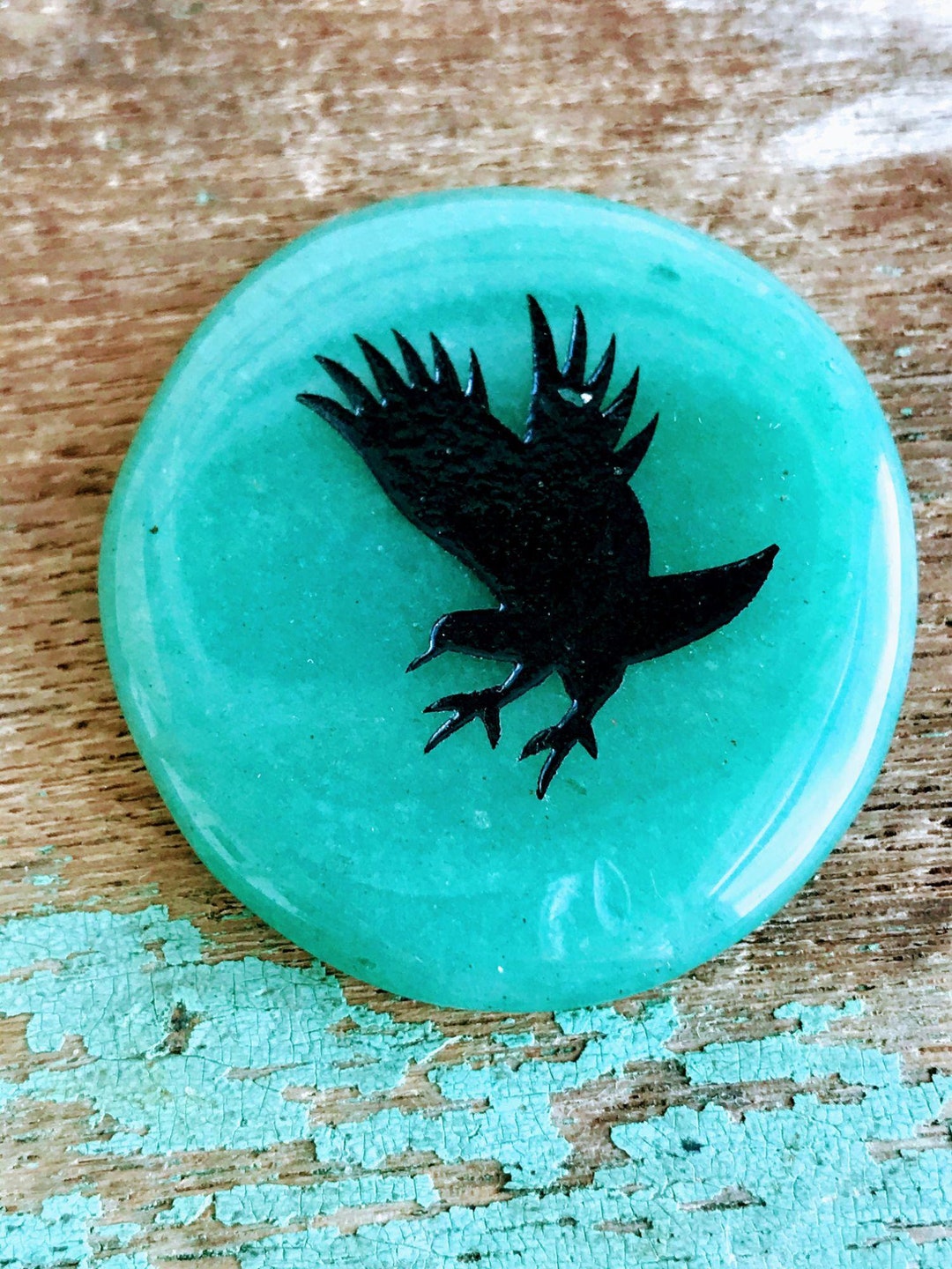 Vintage Jadite Jade Small Stone Paper Weight Hand Caved Painted Bird - Etsy