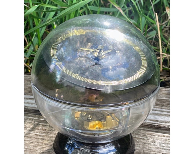 Vintage Sankyo Music Box Clock Space Age Orb Lucite Modular - Etsy