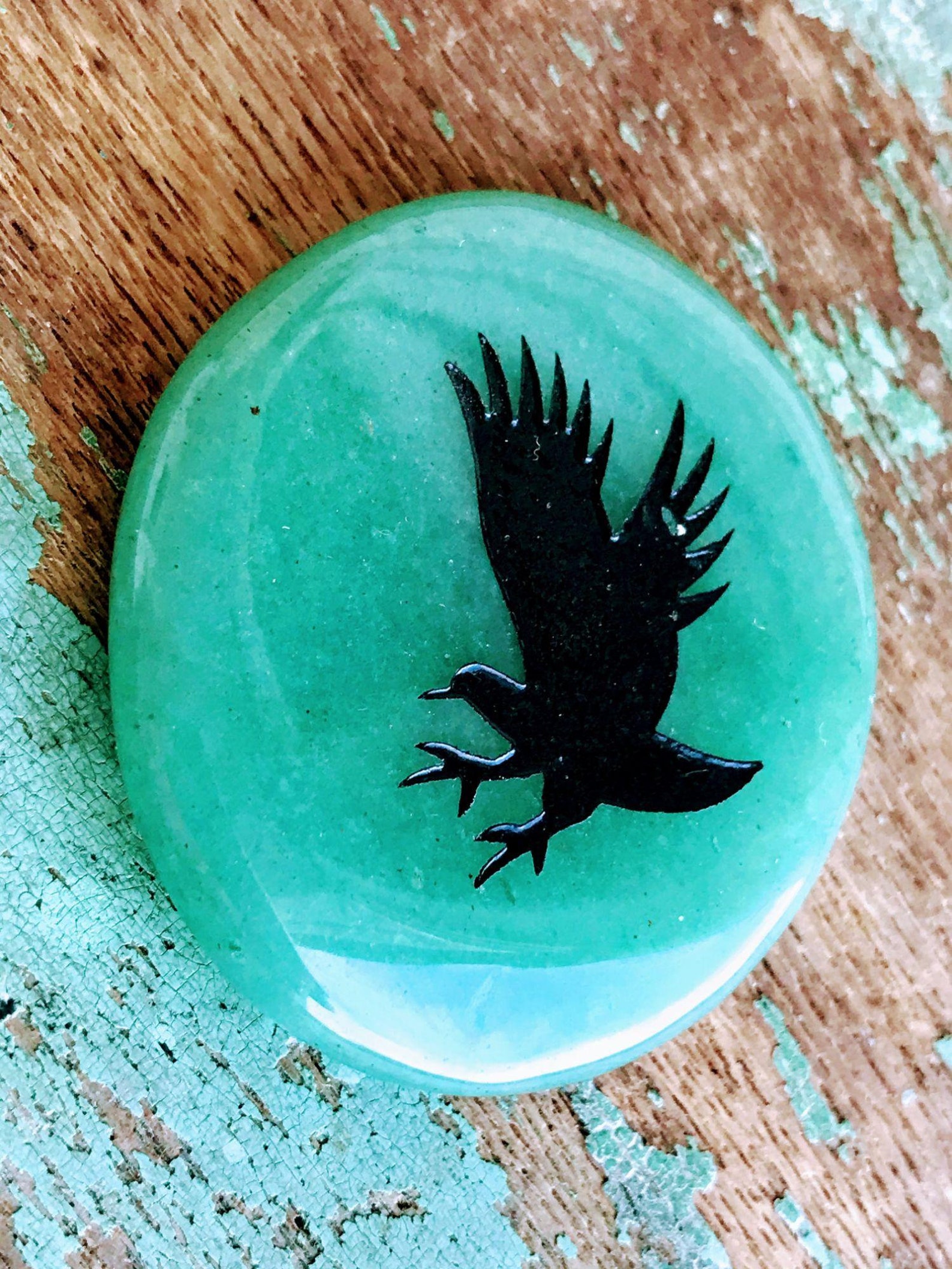 Vintage Jadite Jade Small Stone Paper Weight Hand Caved | Etsy