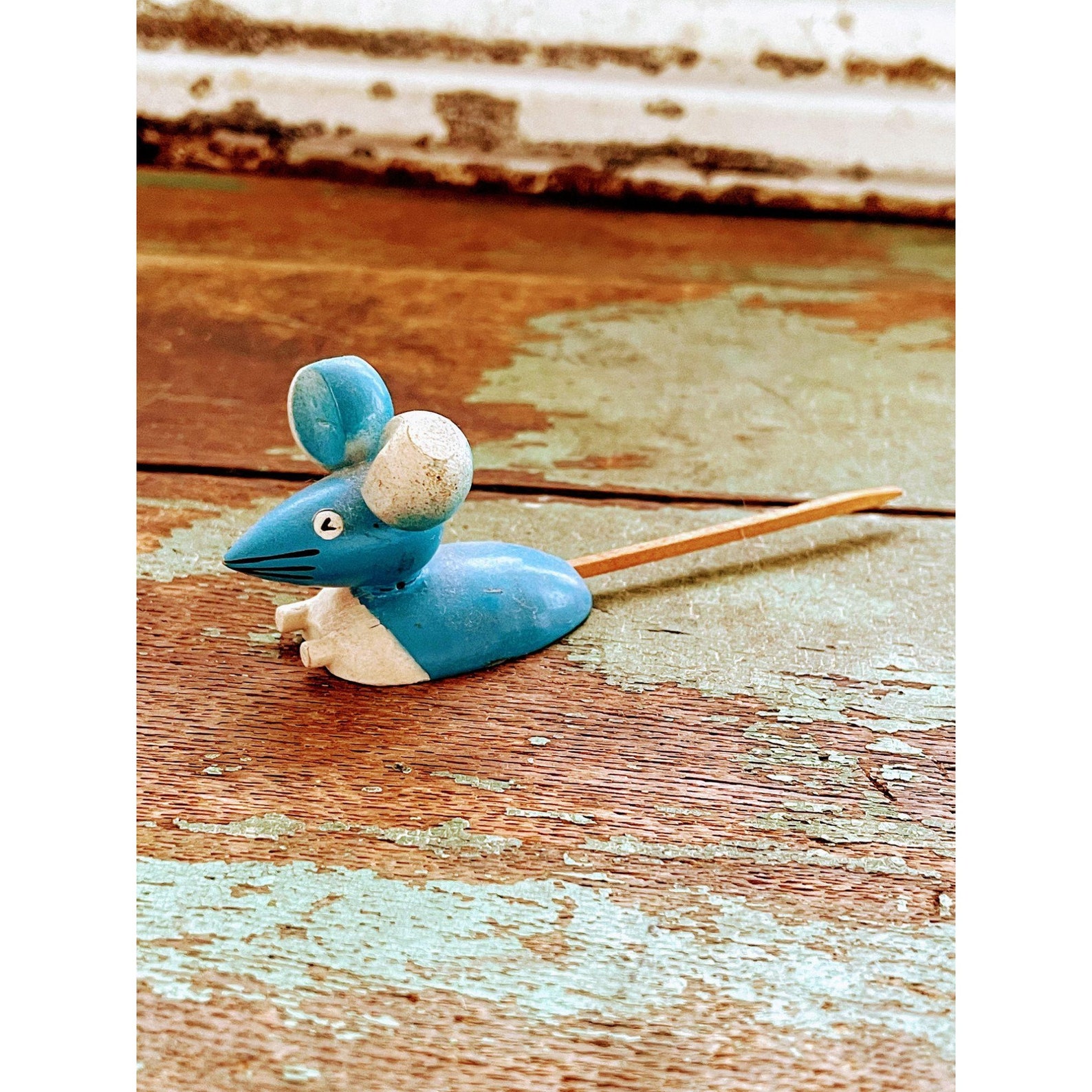 Vintage wood Mouse Sweden Figurine | Etsy