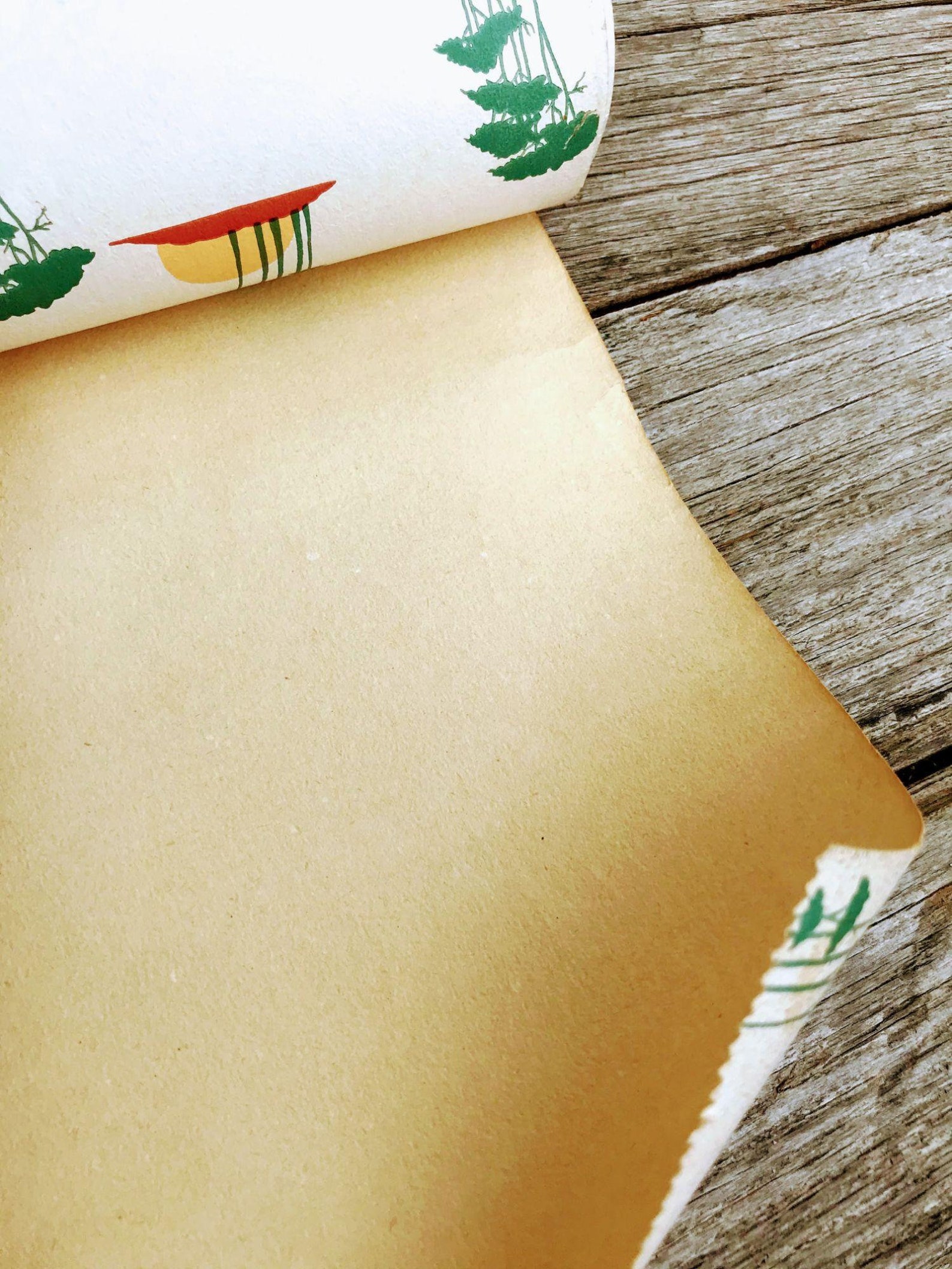 Antique Art Deco 1930s Partial Wallpaper Roll Sunset Palm - Etsy