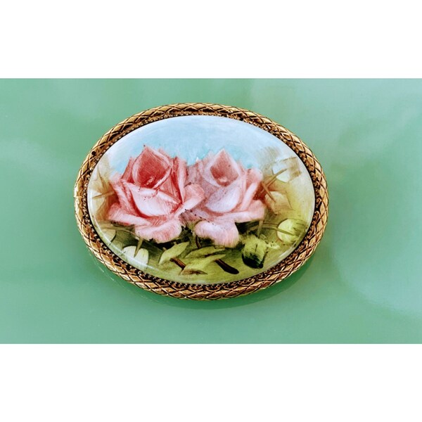 Porcelain Brooch - Etsy