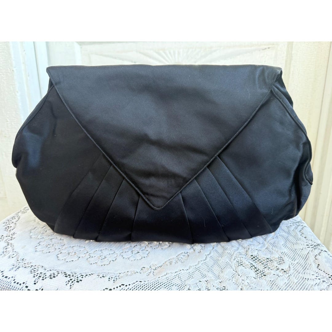 Vintage 60's Morris Moskowitz Satin Envelope Hand Muff Evening Purse - Etsy
