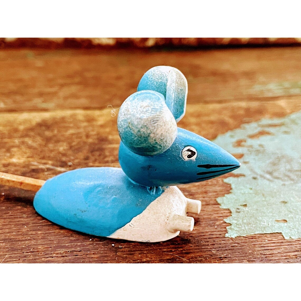 Vintage Wood Mouse Sweden Figurine - Etsy